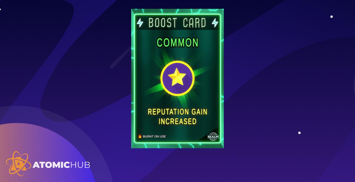 Reputation Boost Card - AtomicHub
