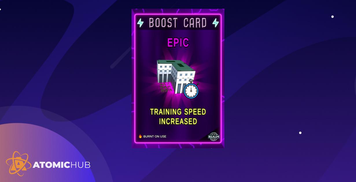 Training Speed Boost Card - AtomicHub