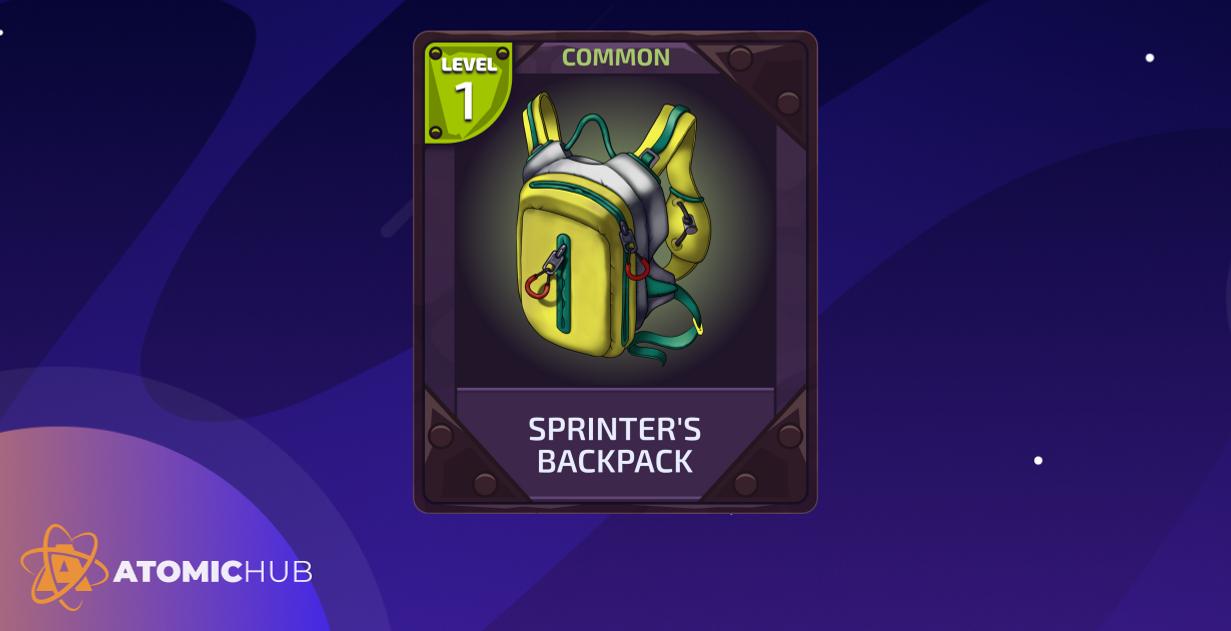 Sprinter's Backpack - Common Level 1 - AtomicHub